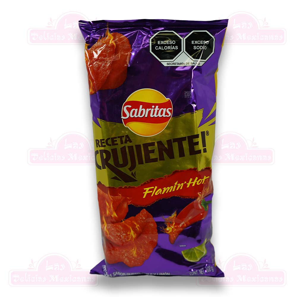 SABRITAS RECETA CRUJIENTE FLAMING HOT (100G – Las Delicias Mexicanas #2